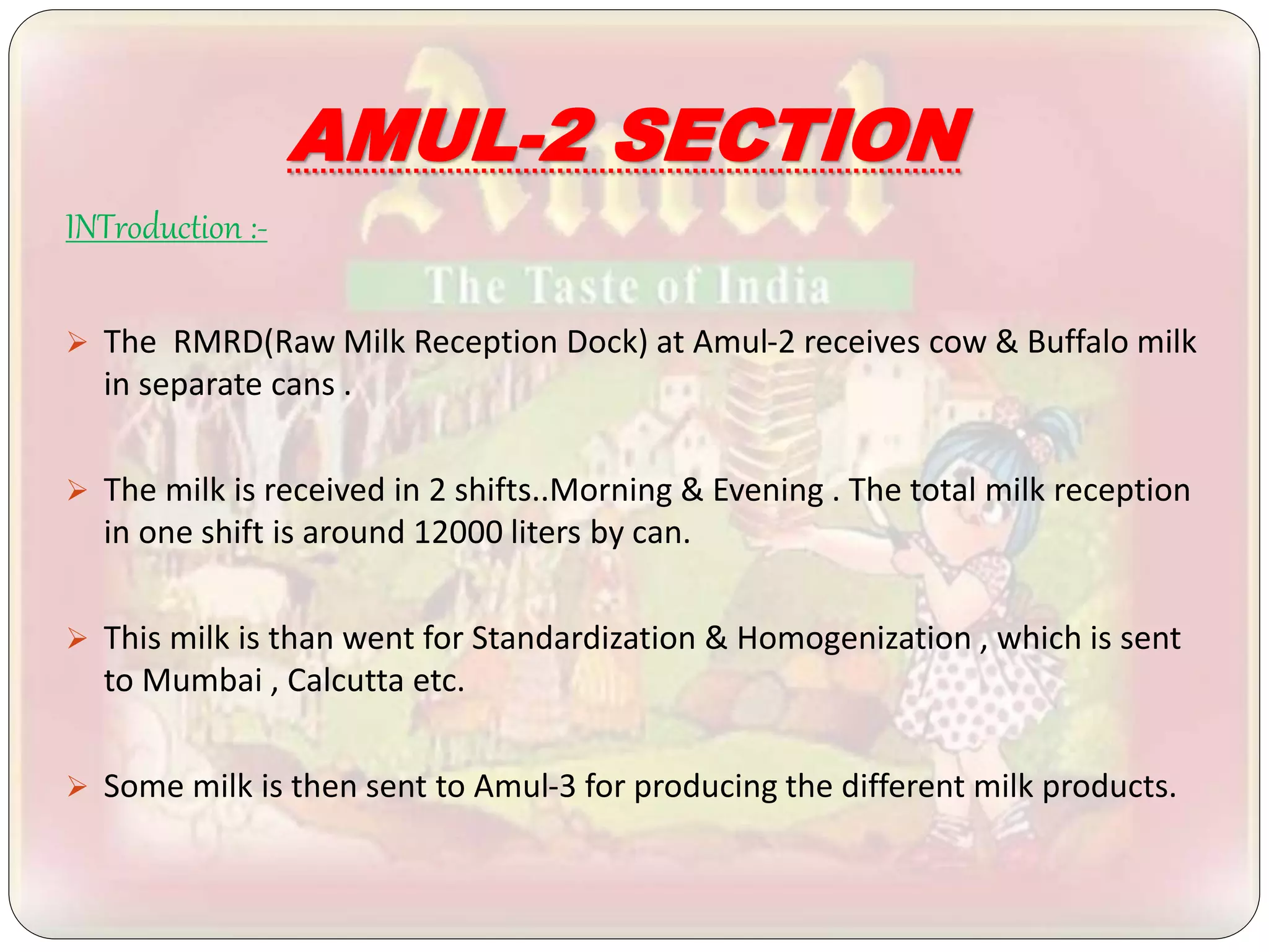 Amul Training part -1 (jan 2015-march-2015) | PPT