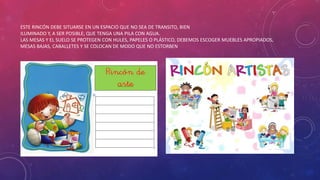 Rincones de aprendizaje | PPTX