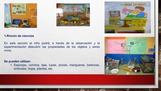Rincones de aprendizajes | PPTX