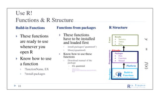 R in finance: Introduction to R and Its Applications in Finance | PPT