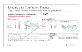 R in finance: Introduction to R and Its Applications in Finance | PPT