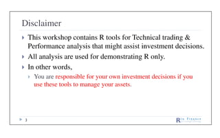 R in finance: Introduction to R and Its Applications in Finance | PPT