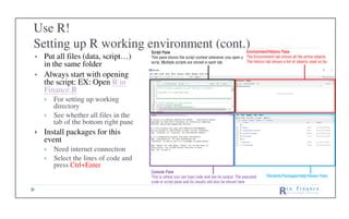 R in finance: Introduction to R and Its Applications in Finance | PPT