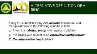 Alternative definition of a ring in math.pptx