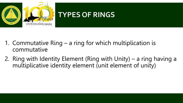 Alternative definition of a ring in math.pptx