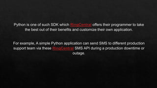 Ring central and python | PPT