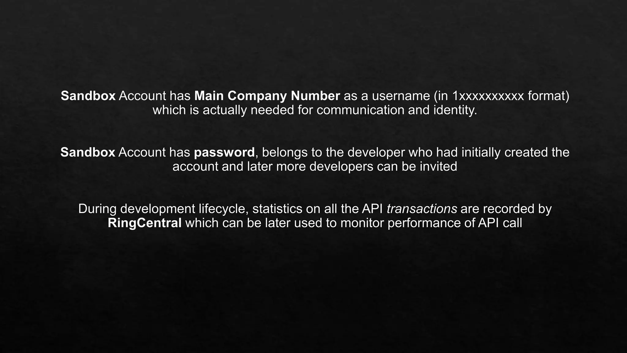 RingCentral application development overview | PPT