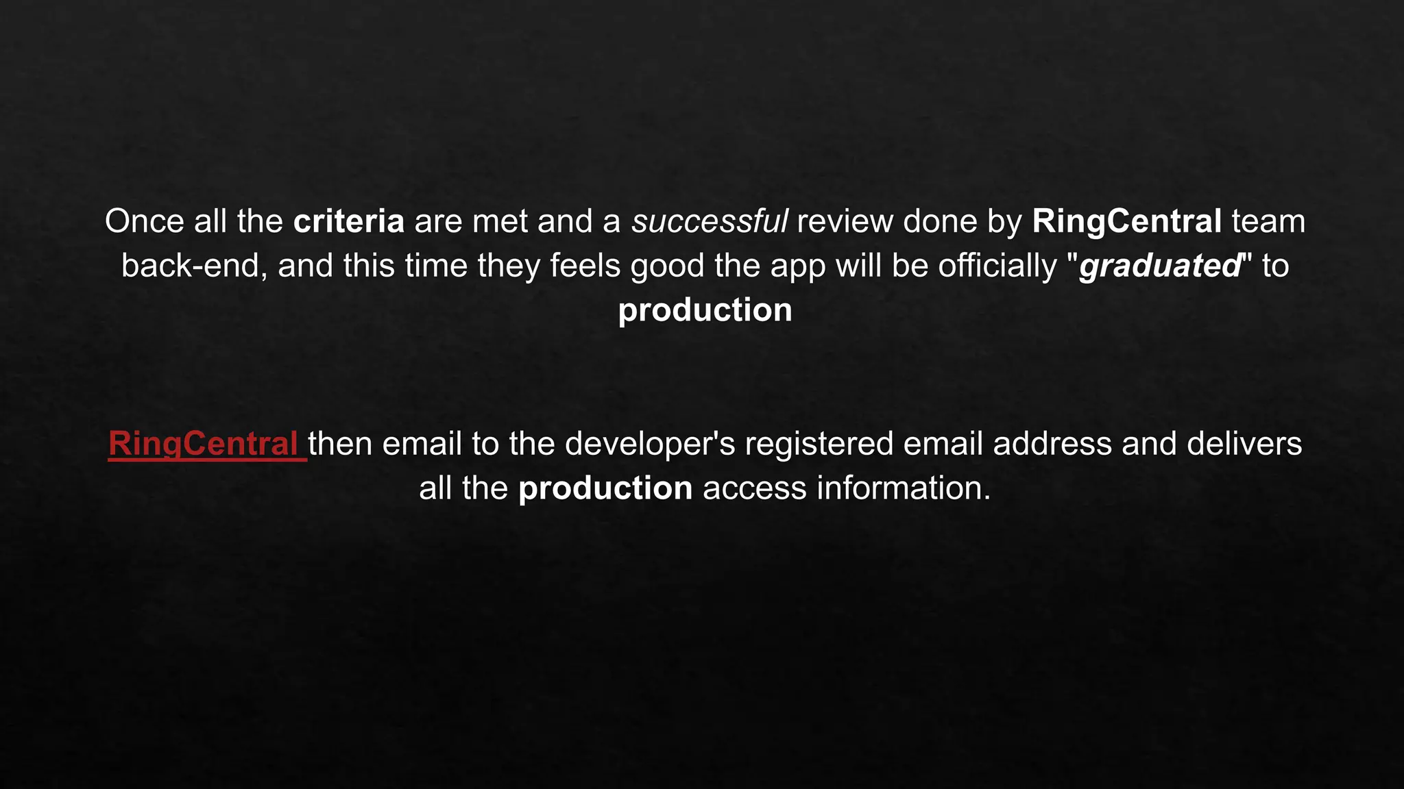 RingCentral application development overview | PPT