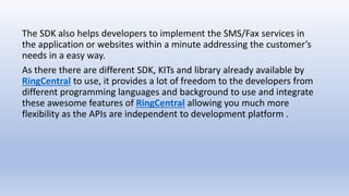 Ring central sdk | PPT