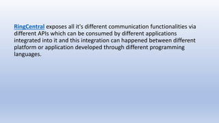 Ring central sdk | PPT