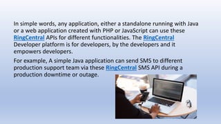 Ring central sdk | PPT