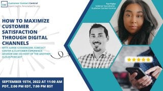 How To Maximize Customer Satisfaction Through Digital Channels | PPT