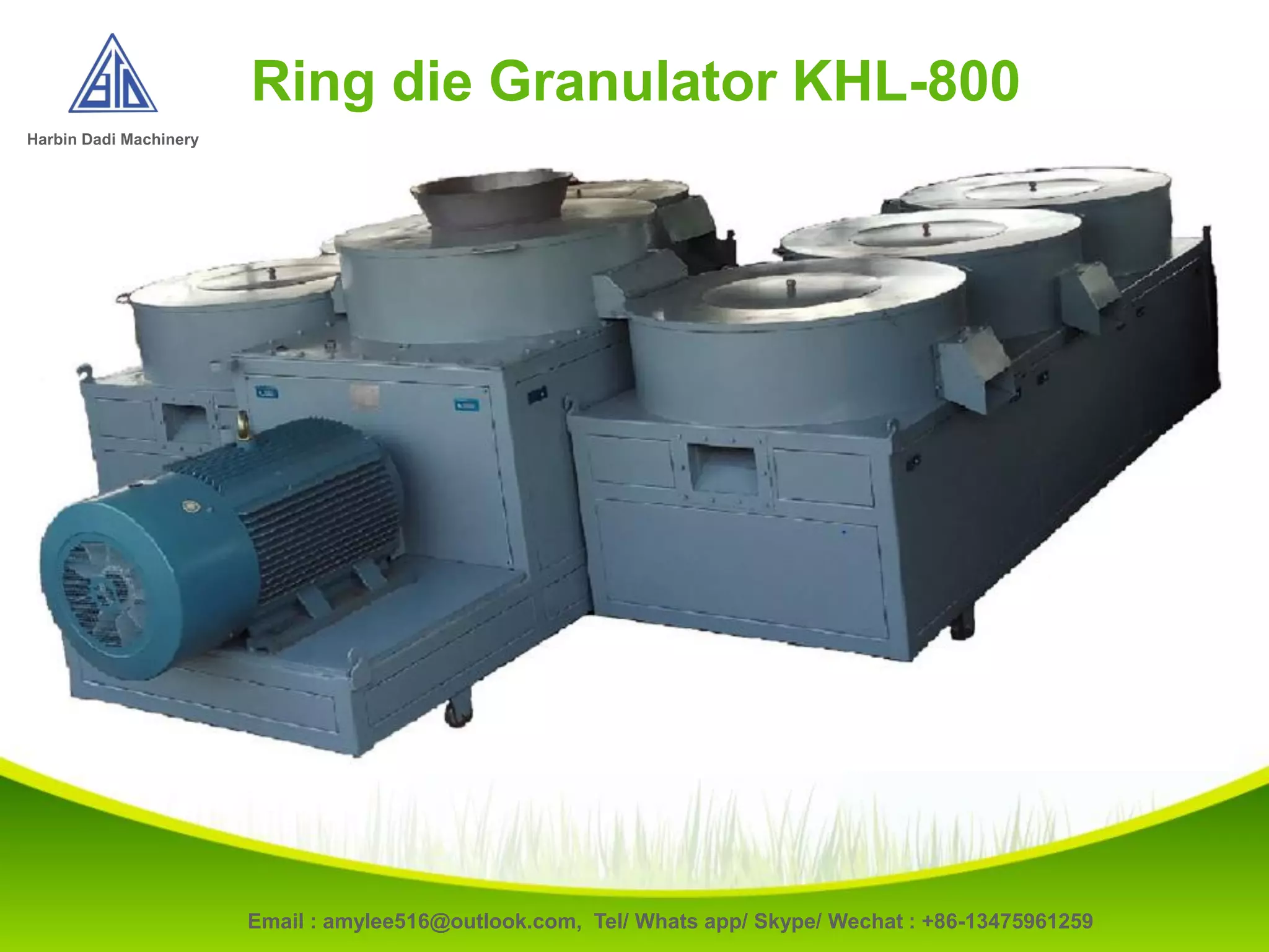 Ring die organic fertilizer granules making Granulation machine KHL-800 ...