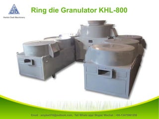 Ring die organic fertilizer granules making Granulation machine KHL-800 | PPT