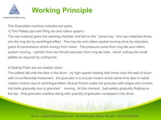 Ring die organic fertilizer granules making Granulation machine KHL-800 ...