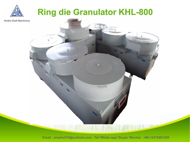 Ring die organic fertilizer granules making Granulation machine KHL-800 ...