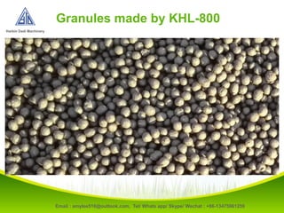 Ring die organic fertilizer granules making Granulation machine KHL-800 ...