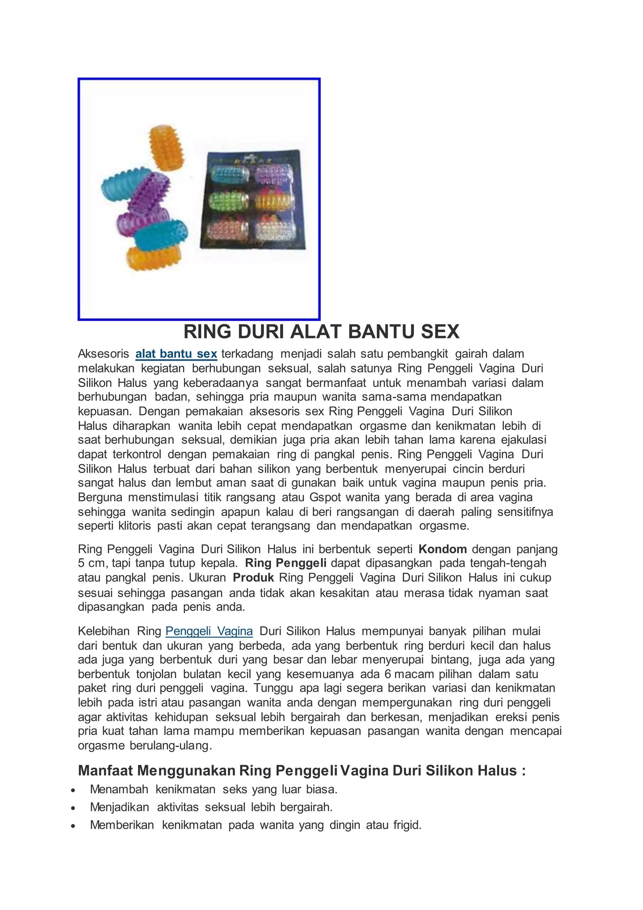 Ring duri alat bantu sex | DOCX