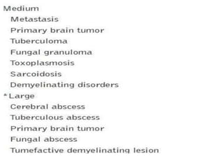 Ring enhancing lesions | PPT