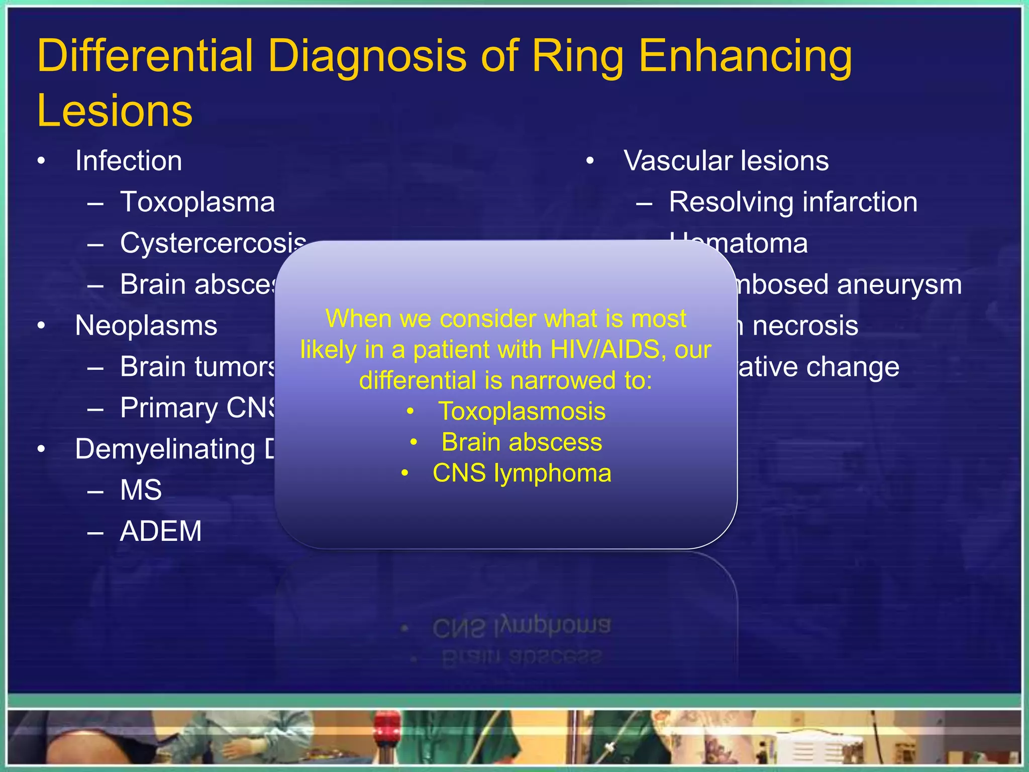 Ring Enhancing Lesions | PPTX