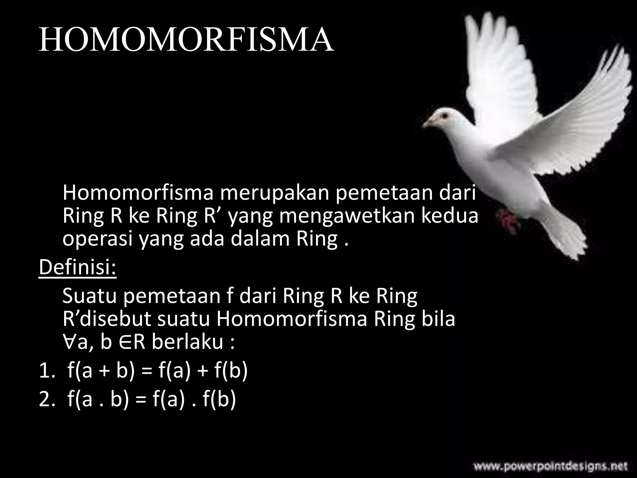 Ring faktor dan homomorfisma | PPTX