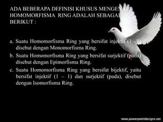 Ring faktor dan homomorfisma | PPTX