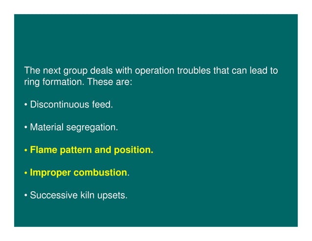 Ring formation in kilns | PDF | Chemistry | Science