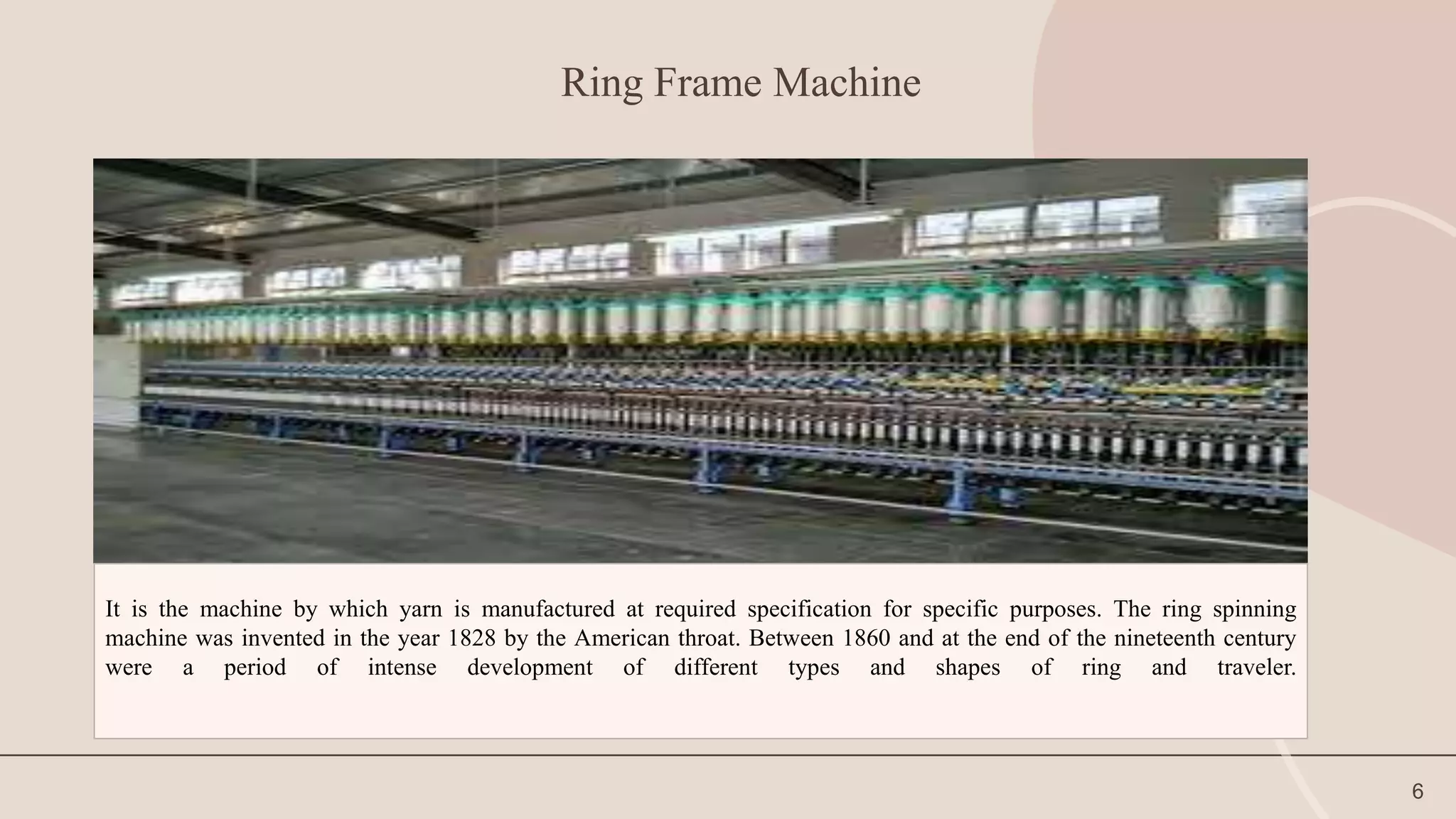 Ring Frame Machine in the Spining INDUSTRY PRESENTATION.pptx