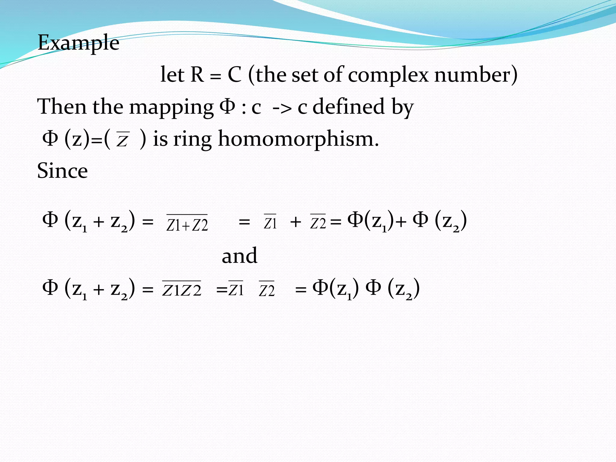 Ring homomorphism | PPTX