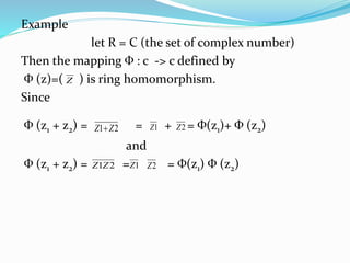Ring homomorphism | PPT | Free Download