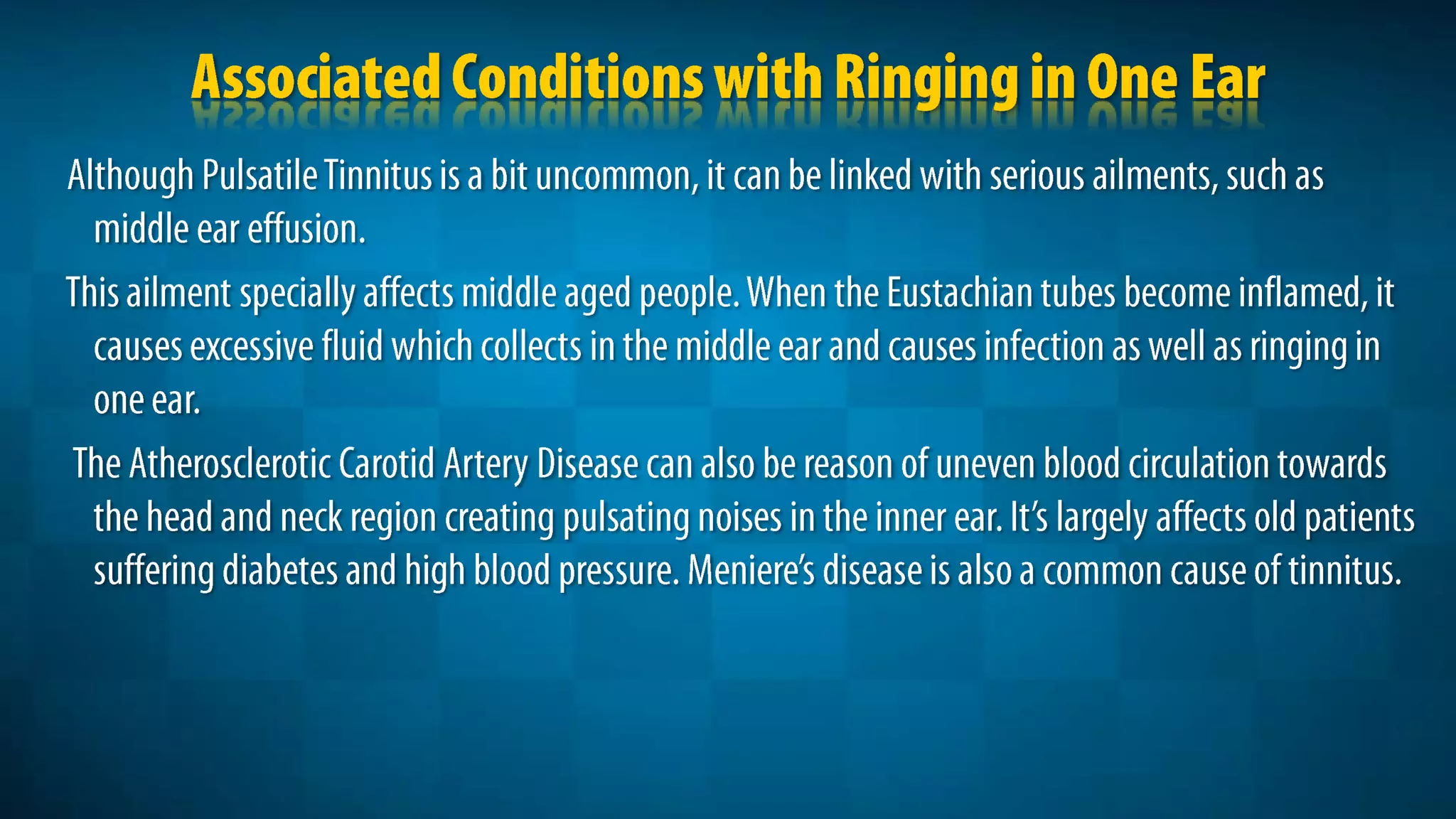 Ringing in One Ear | PPT