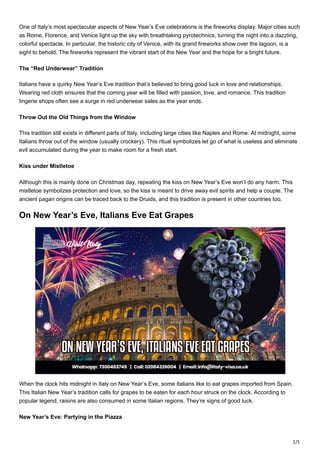 Happy New Year! Italian Style: Explore the magic of Christmas in Italy ...