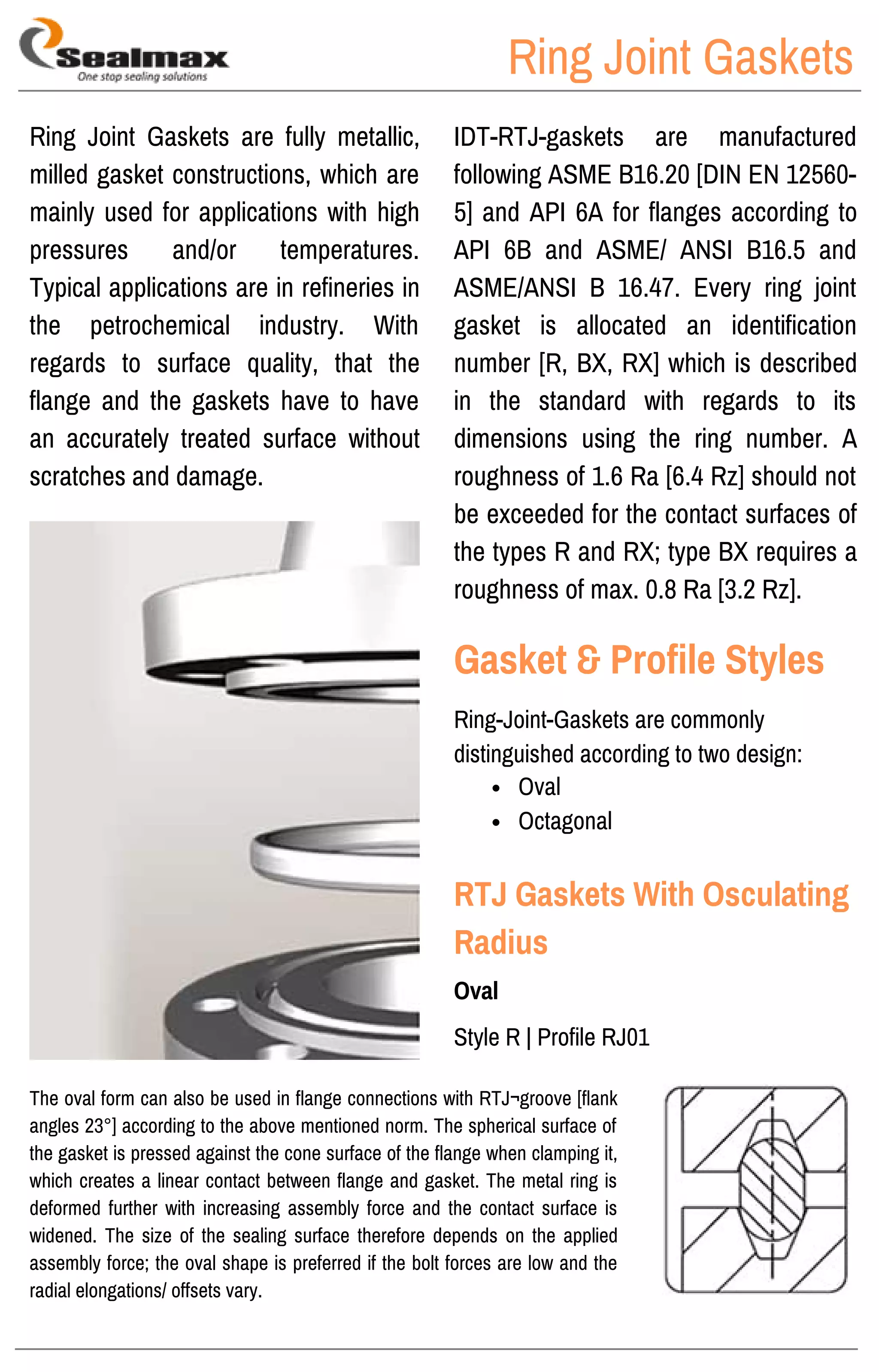 Ring joint gaskets | PDF