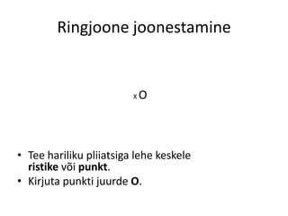 Ringjoone ja ringi joonestamine | PPTX