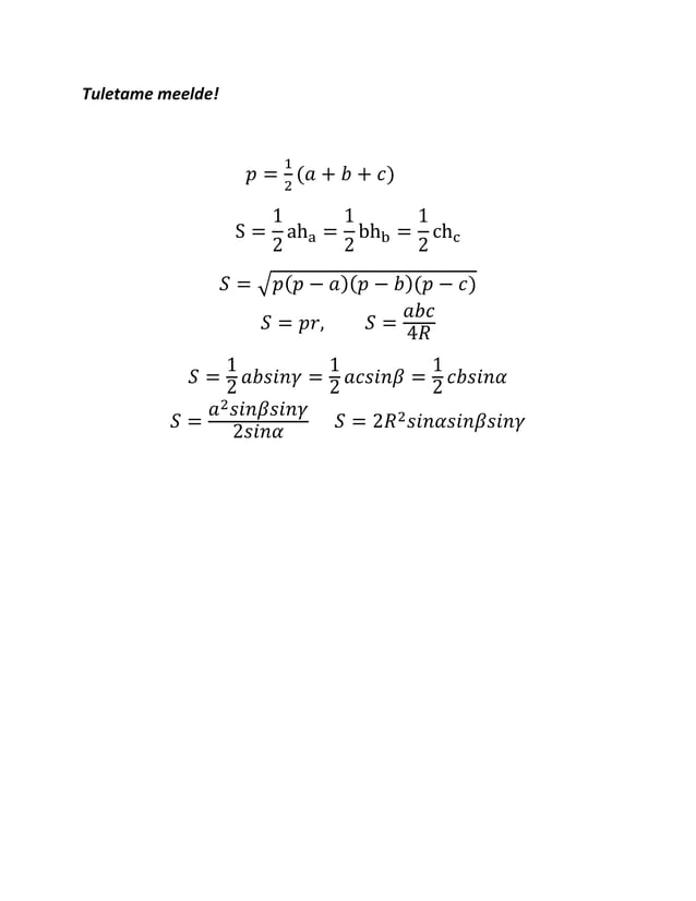 Ringjoone pikkus ja ringi pindala. | DOCX