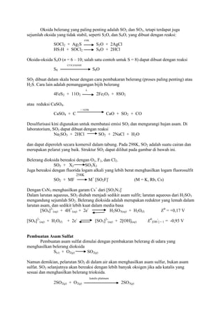 Ringkasan anorganik untuk uas | PDF