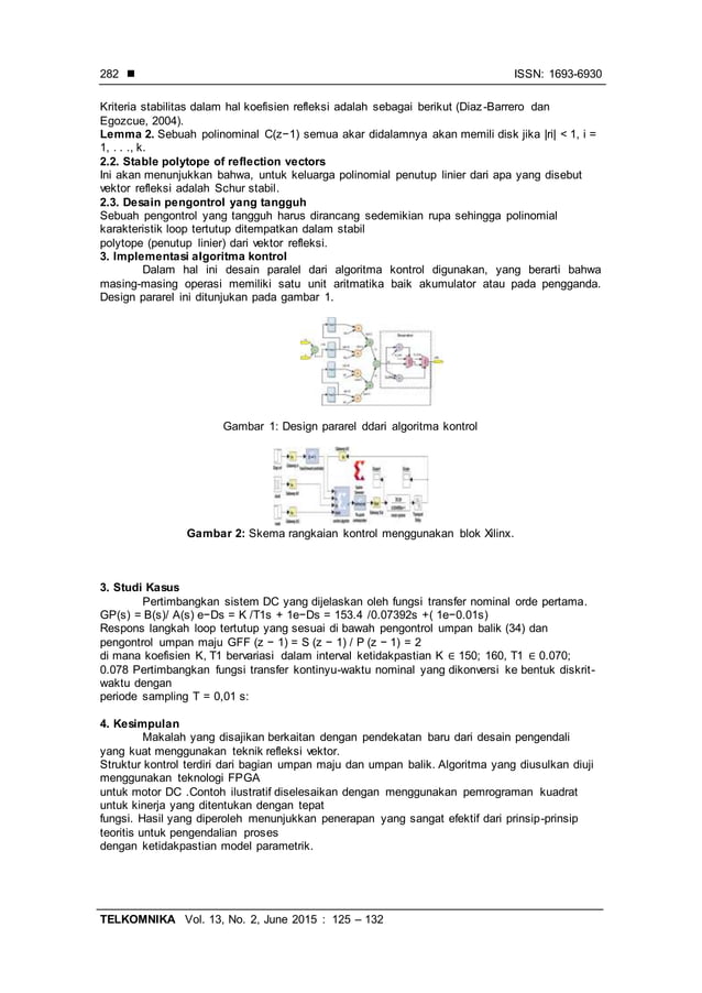Ringkasan artikel fpga as a tool for hardware realization of feedback control | PDF