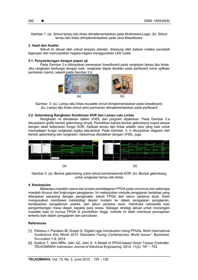Ringkasan artikel pengenalan logika digital menggunakan fpga | PDF
