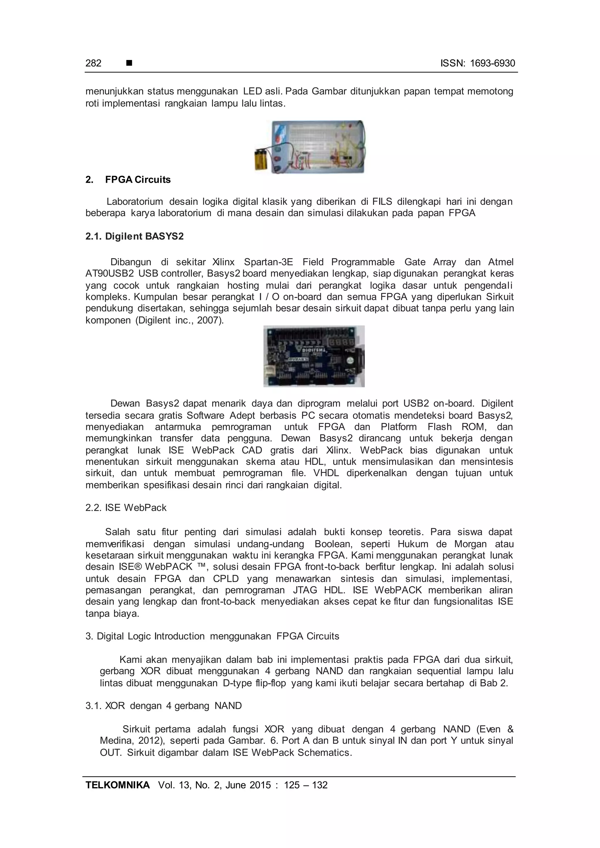 Ringkasan artikel (pengenalan logika digital menggunakan fpga) | DOCX