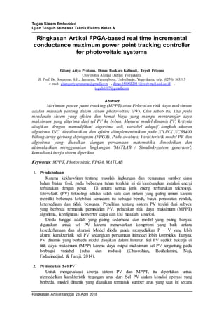 Ringkasan artikel sistem embedded 3 | PDF