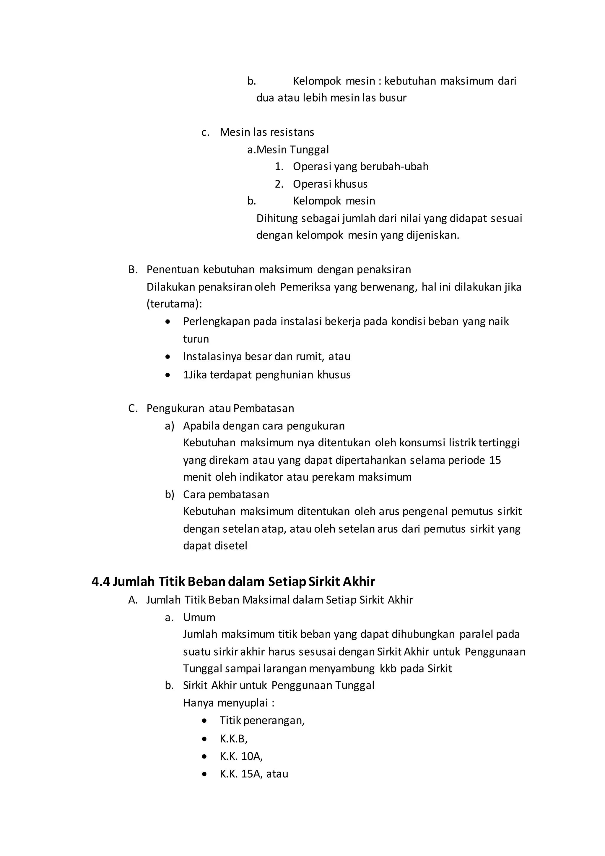 Ringkasan bab 4 perancangan instalasi listrik | DOCX