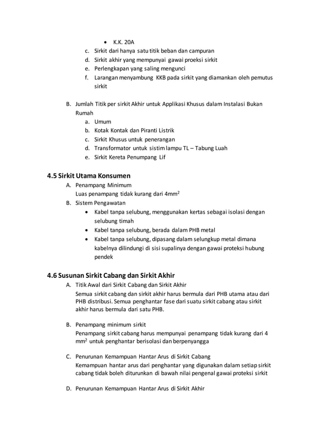 Ringkasan bab 4 perancangan instalasi listrik | DOCX