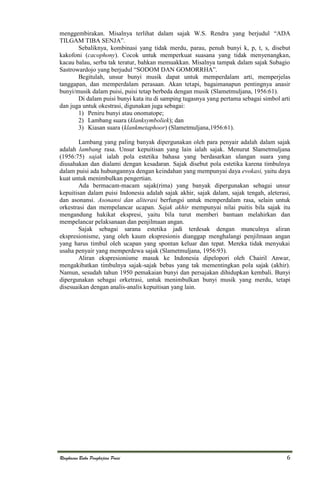 Ringkasan buku pengkajian puisi (RACHMAT DJOKO PRADOPO) | PDF