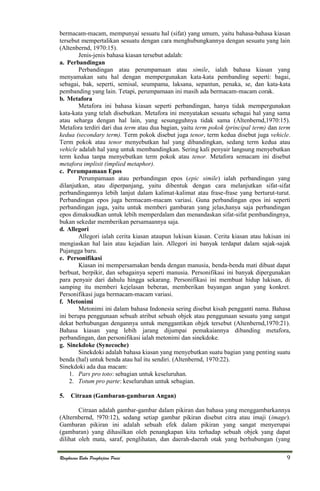 Ringkasan buku pengkajian puisi (RACHMAT DJOKO PRADOPO) | PDF