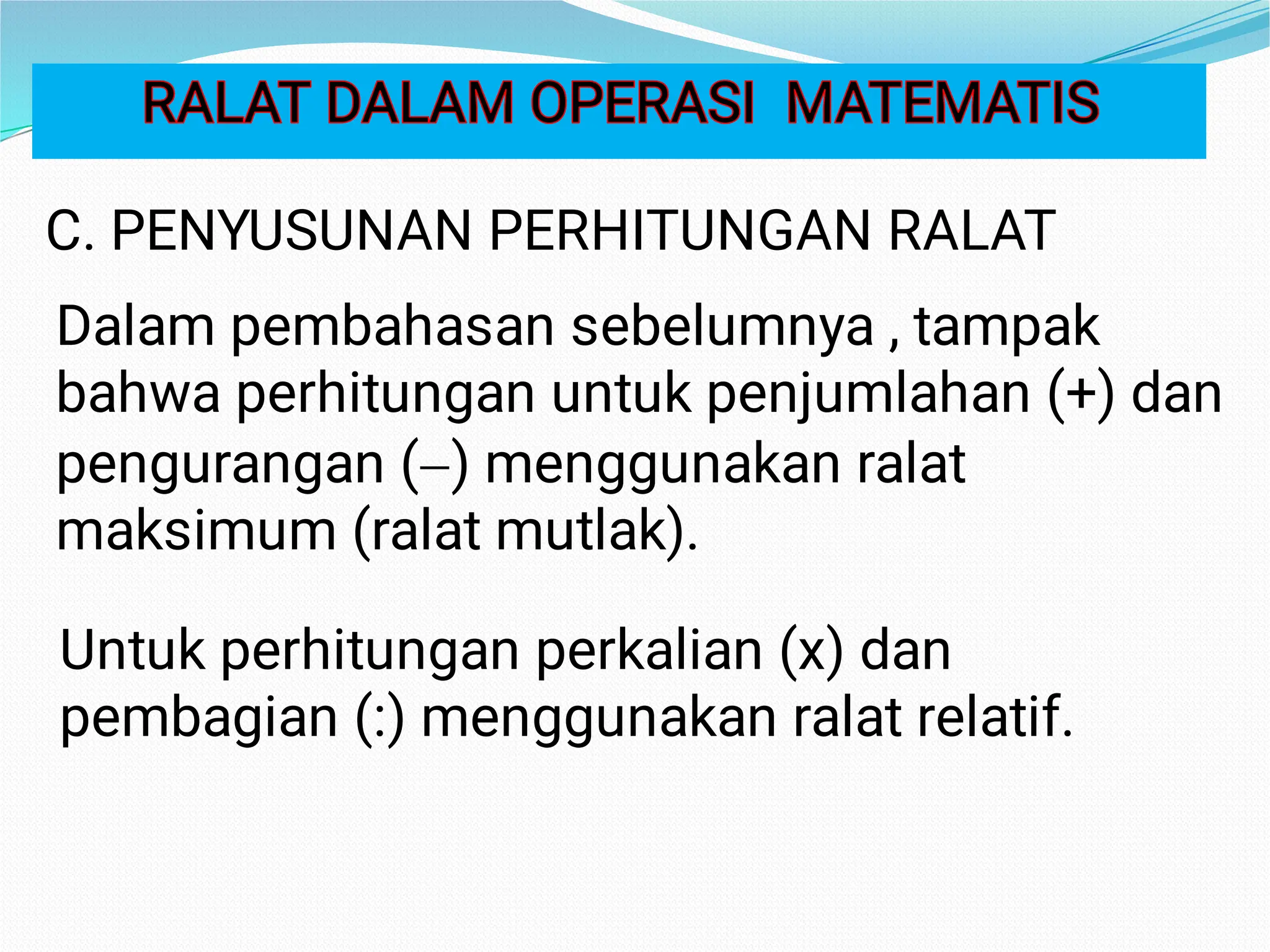Ringkasan elektronika dalam penyusunan perhitungan Ralat maksimum. | PDF