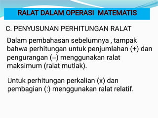 Ringkasan elektronika dalam penyusunan perhitungan Ralat maksimum ...