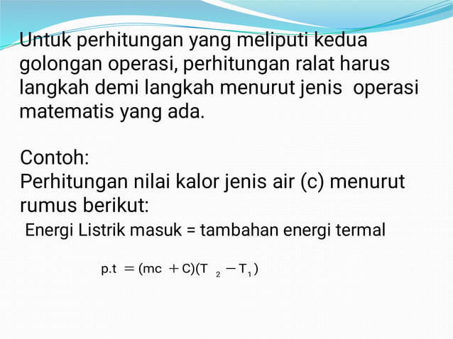 Ringkasan elektronika dalam penyusunan perhitungan Ralat maksimum ...