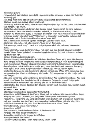 Ringkasan ilmu tauhid | PDF