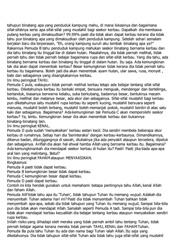 Ringkasan ilmu tauhid | PDF