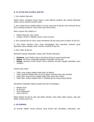 Said Hawwa - Jundullah (ringkasan) | PDF